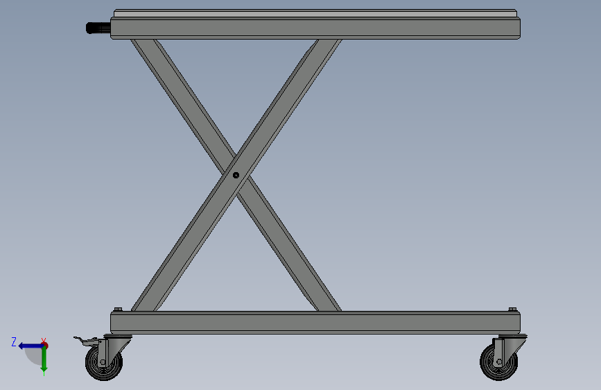 剪叉式升降机_SOLIDWORKS 2019_模型图纸下载 – 懒石网
