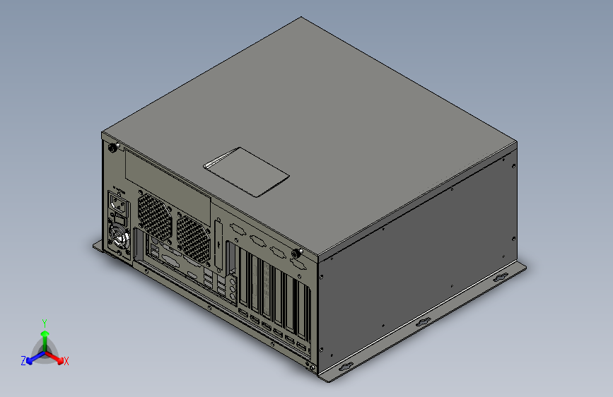IPC350L-横放 工控机 IPC350_STEP_模型图纸下载 – 懒石网