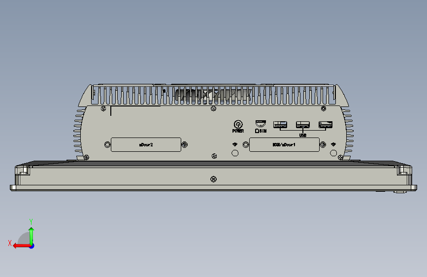P17RF-700工业平板电脑 ABOX-700系列_STEP_模型图纸下载 – 懒石网