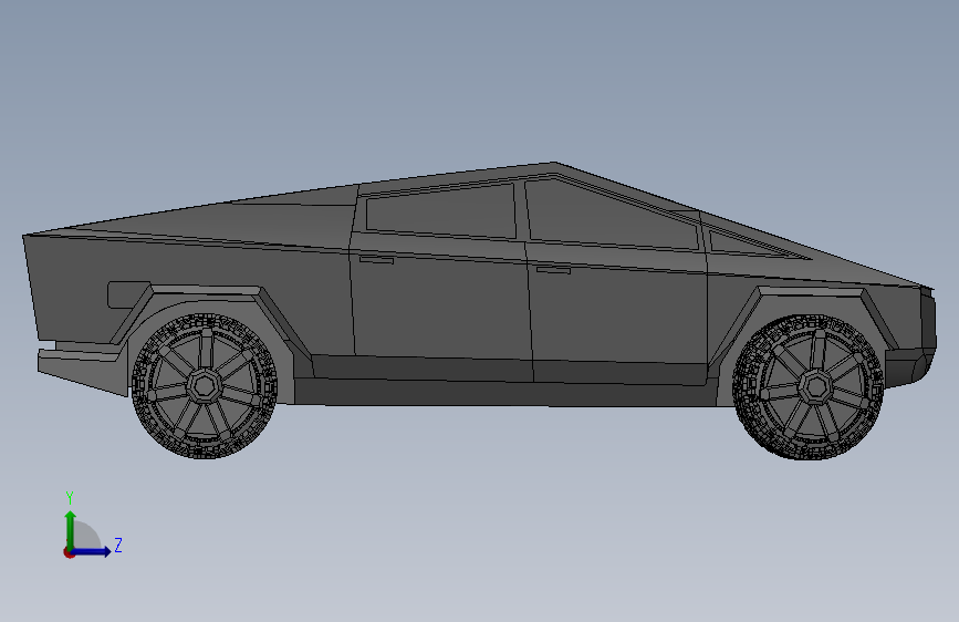 特斯拉 tesla cybertruck SW STP IGS X_T STL_SOLIDWORKS 2019_模型图纸下载 – 懒石网