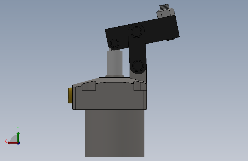 HCLU上法兰油压杠杆缸[HCLU-06L]_SOLIDWORKS 2018_模型图纸下载 – 懒石网