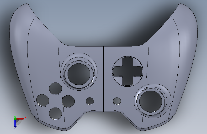 Xbox手柄_SOLIDWORKS 2017_模型图纸下载 – 懒石网