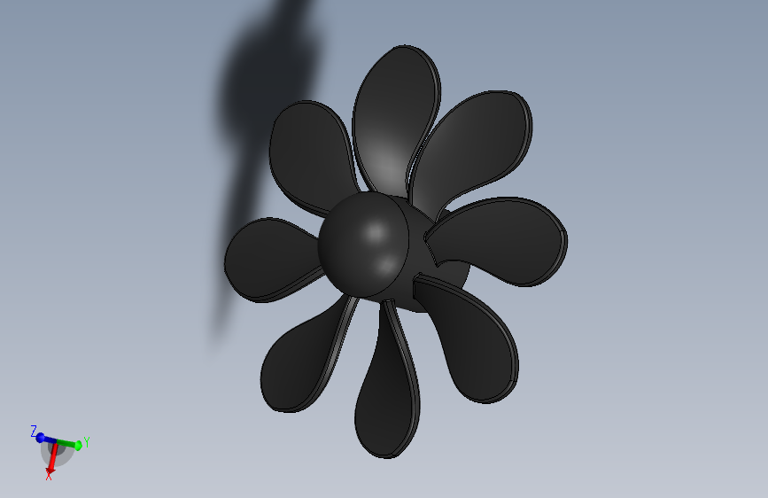 船用螺旋桨 Solidworks 2020 模型图纸下载 懒石网