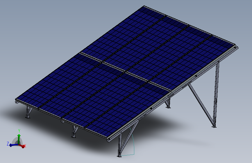 太阳能板_SOLIDWORKS 2020_模型图纸下载 – 懒石网