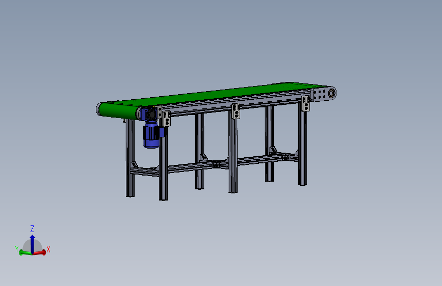 输送带 Solidworks 2020 模型图纸下载 懒石网
