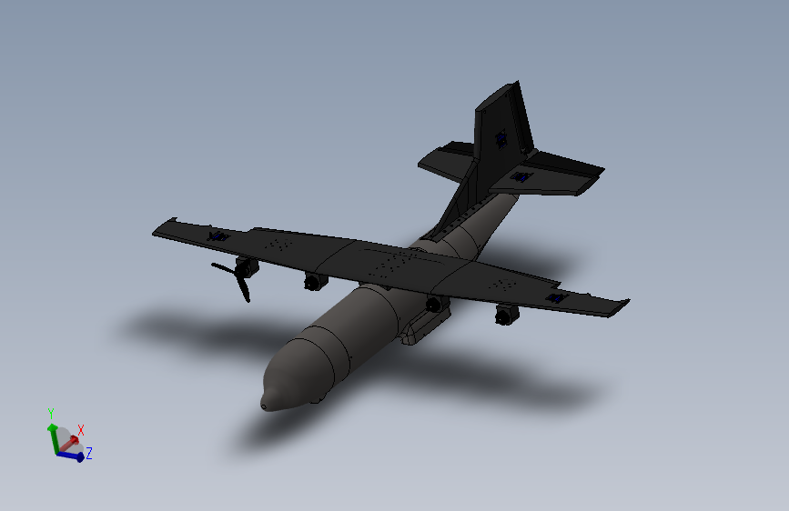C-130 飞机_SOLIDWORKS 2021_模型图纸下载 – 懒石网