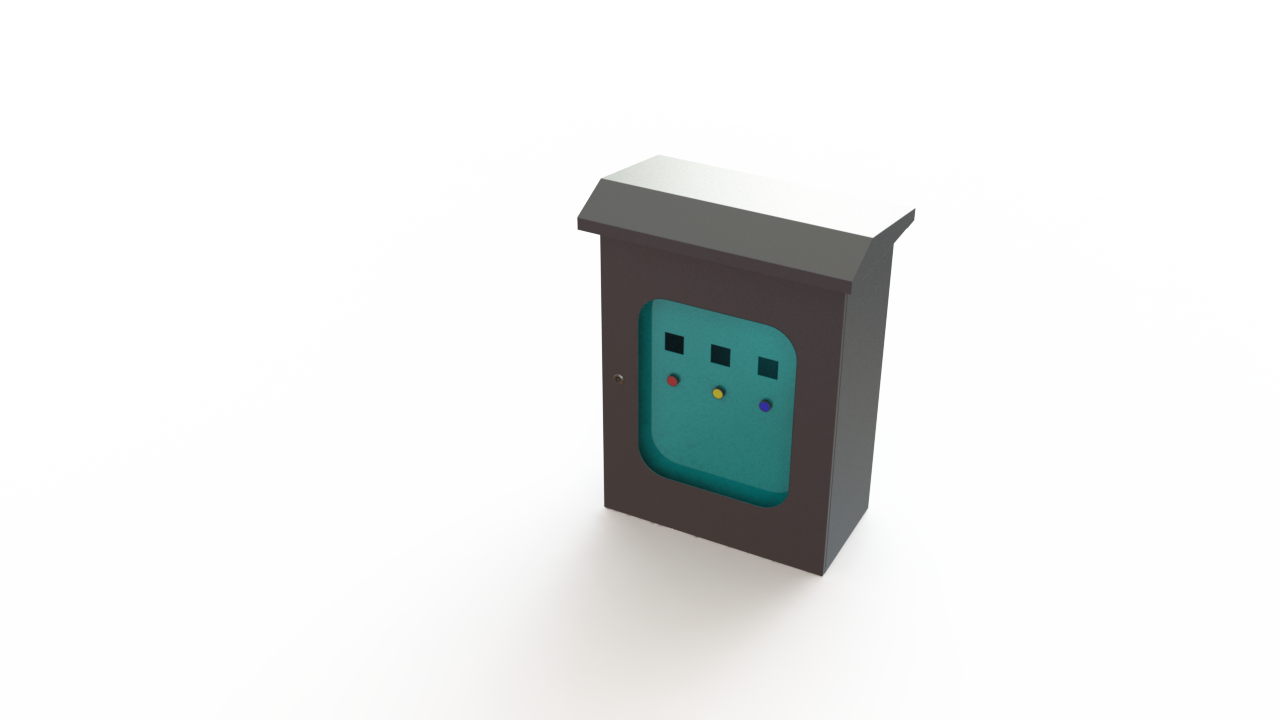 面板盒_SOLIDWORKS 2020_模型图纸下载 – 懒石网