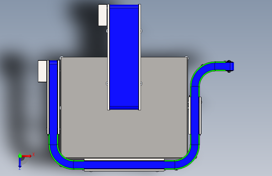 生产线末端输送带 包装 Solidworks 2020 模型图纸下载 懒石网