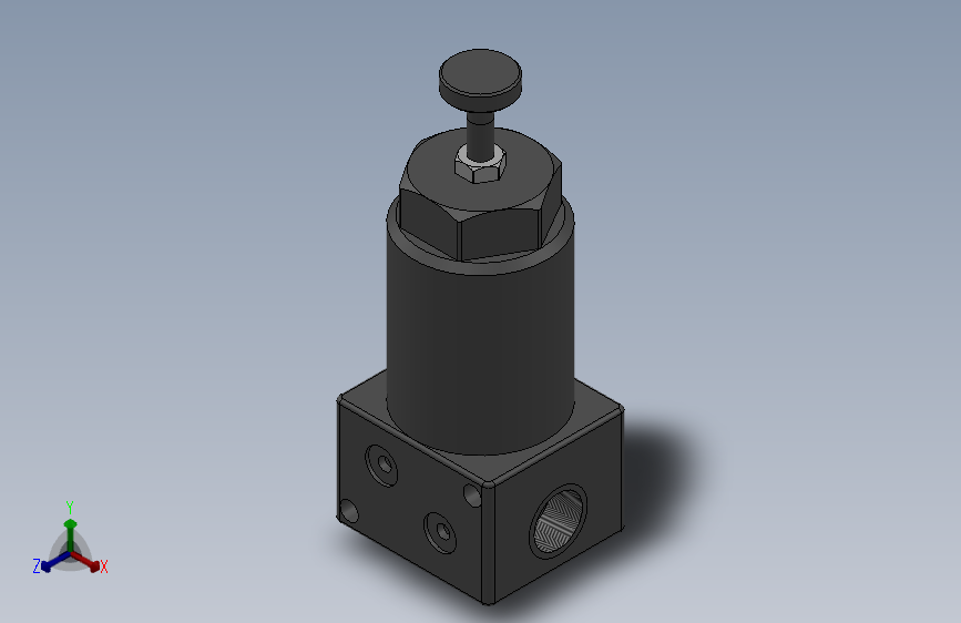 PRV系列油压减压阀[PRV-M-02-1]_SOLIDWORKS 2018_模型图纸下载 – 懒石网