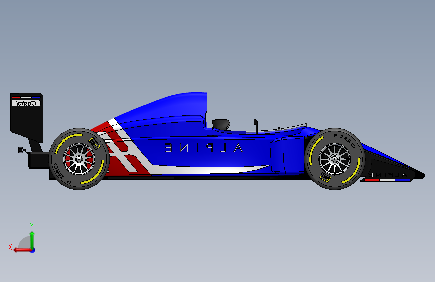 F1-641 法拉利赛车_SOLIDWORKS 2022_模型图纸下载 – 懒石网