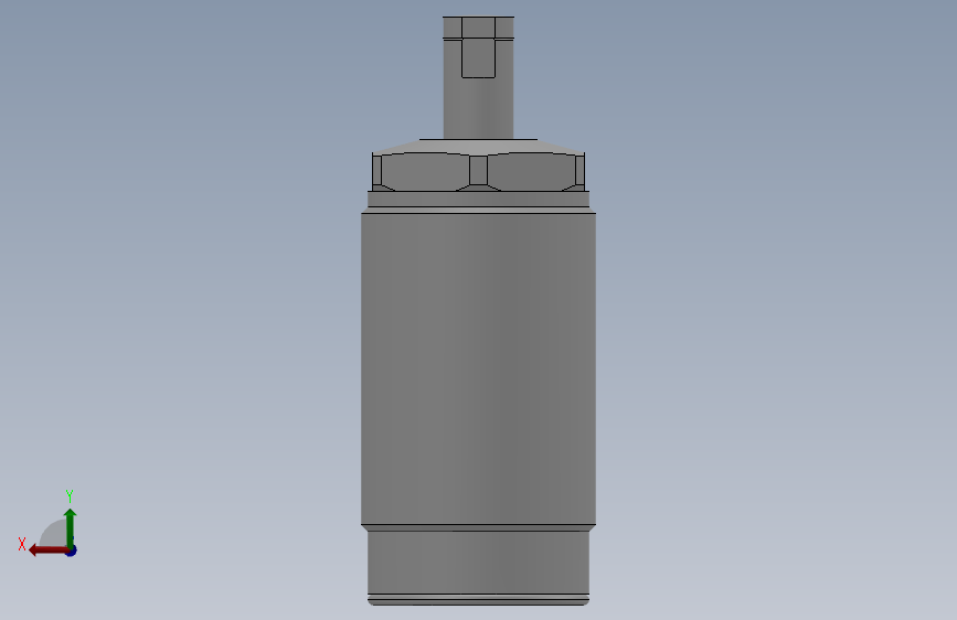 HA33气动支撑缸[HA33-100L]_SOLIDWORKS 2018_模型图纸下载 – 懒石网