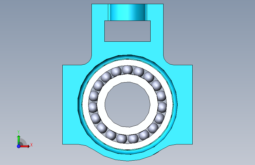 带座轴承T208_SOLIDWORKS 2010_模型图纸下载 – 懒石网