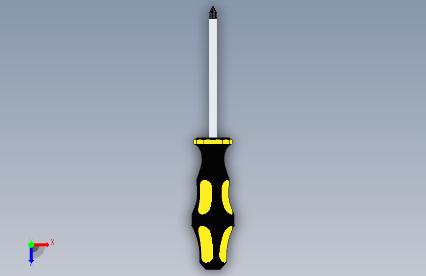 十字磁力起子 Solidworks 2011 模型图纸下载 懒石网
