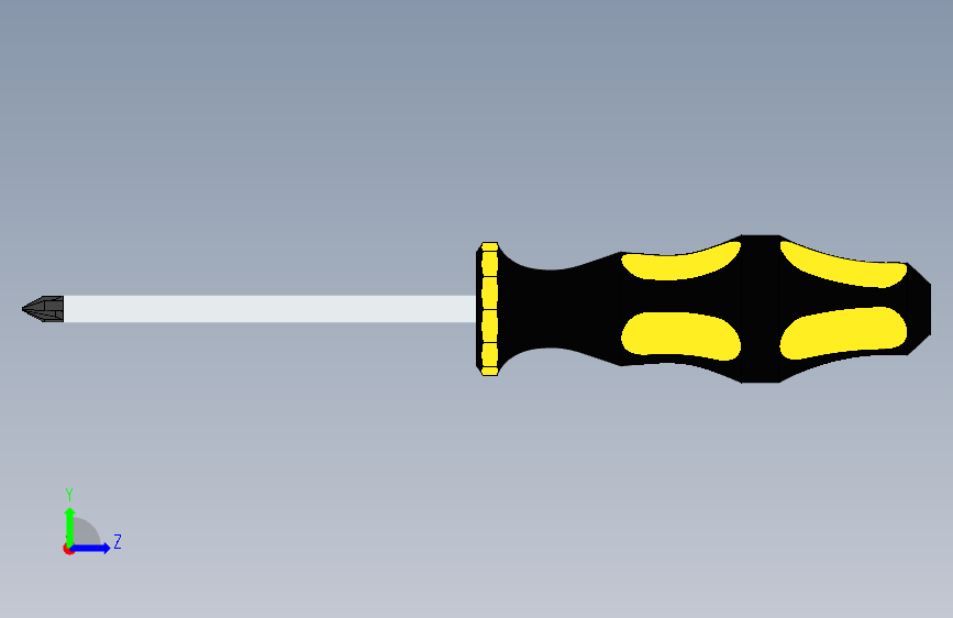 十字磁力起子 Solidworks 2011 模型图纸下载 懒石网