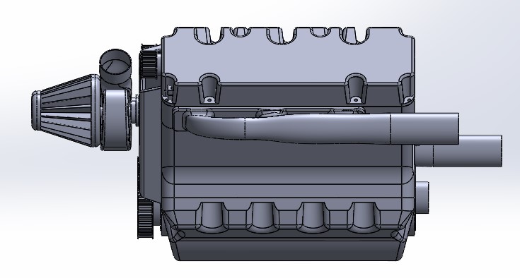 V6 发动机_SOLIDWORKS 2022_模型图纸下载 – 懒石网