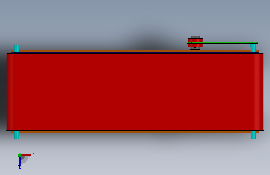 皮带输送机总成 Solidworks 2020 模型图纸下载 懒石网