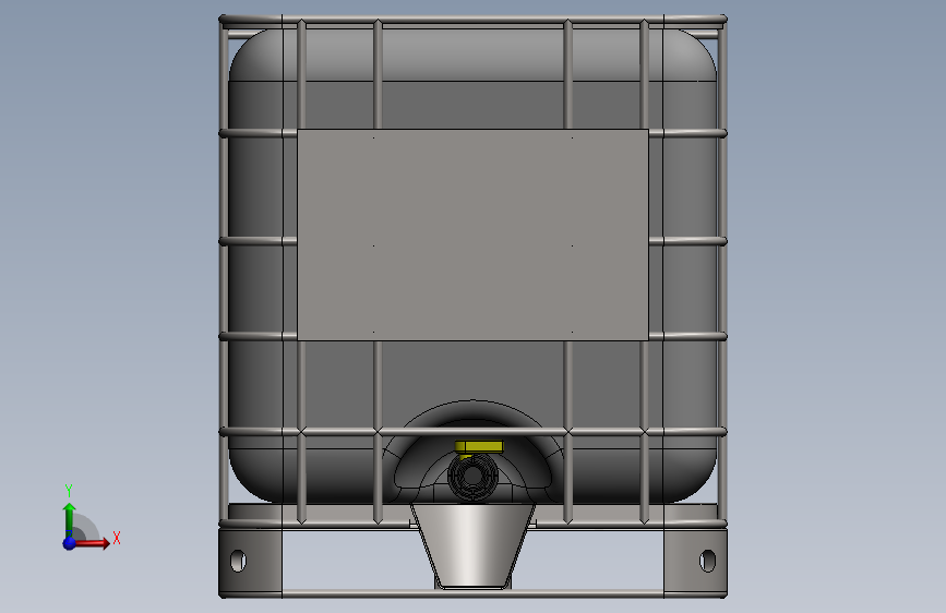 1000 升 IBC 罐_SOLIDWORKS 2019_模型图纸下载 – 懒石网