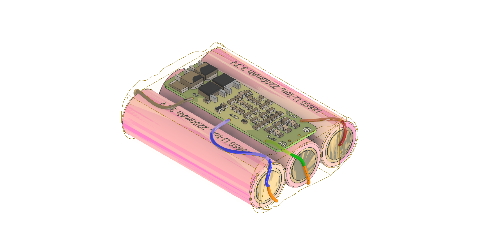Lithium Ion Battery 3d Model