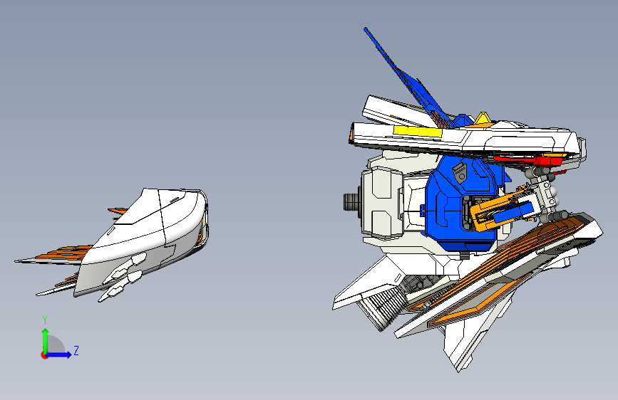 Mobile Suit Gundam RX 10X高达机器人3D数模图纸 INVENTOR设计_Inventor_模型图纸下载 – 懒石网