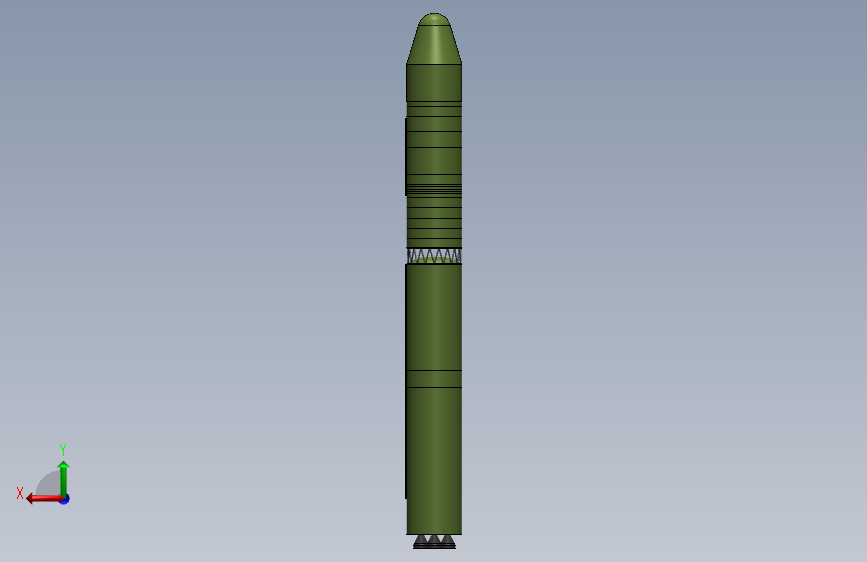 DF-5 洲际弹道导弹_SOLIDWORKS 2020_模型图纸下载 – 懒石网