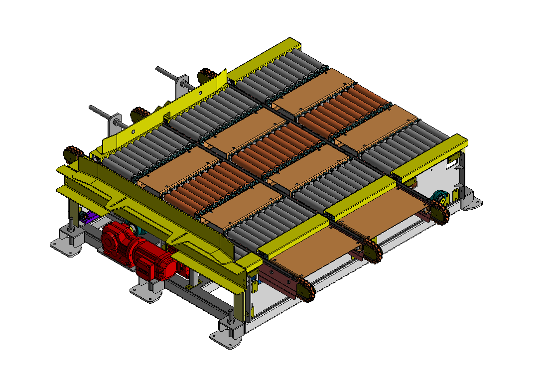交叉输送链式输送机 换线 Cv2 Solidworks 2019 模型图纸下载 懒石网