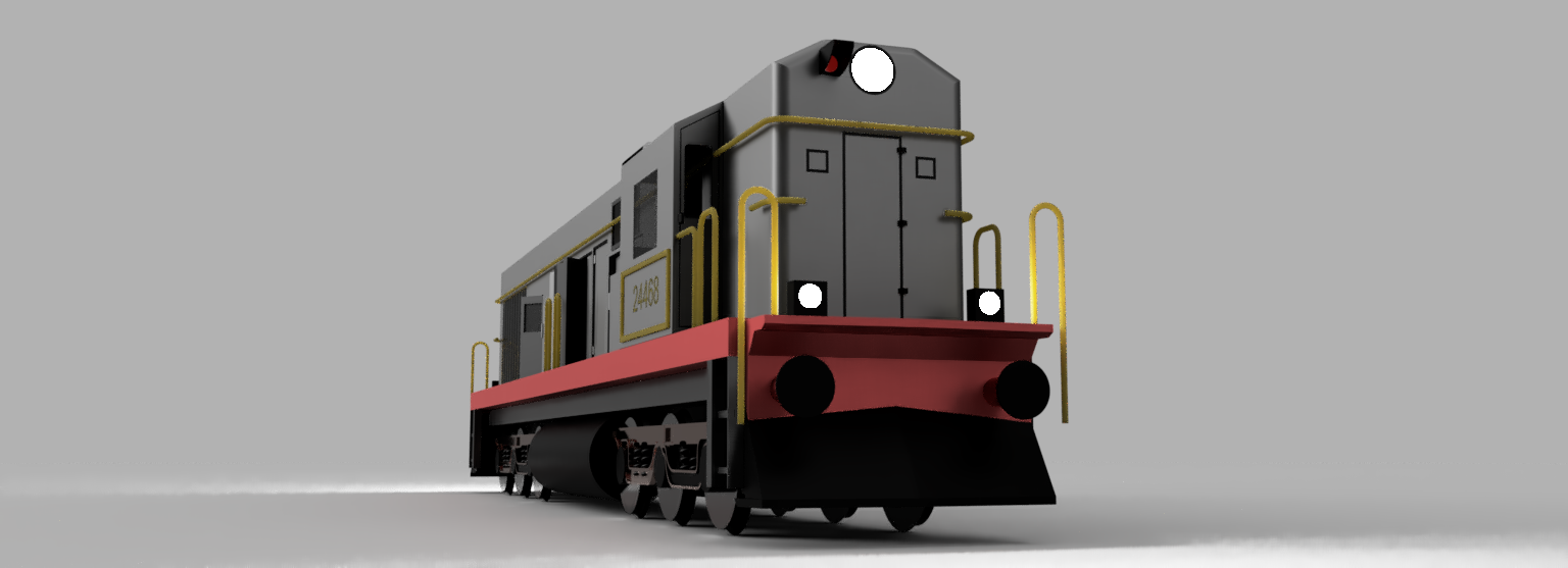 WDM-3D ALCO机车_STEP_模型图纸下载 – 懒石网