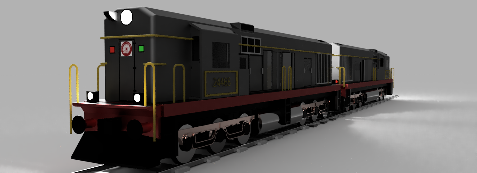 WDM-3D ALCO机车_STEP_模型图纸下载 – 懒石网