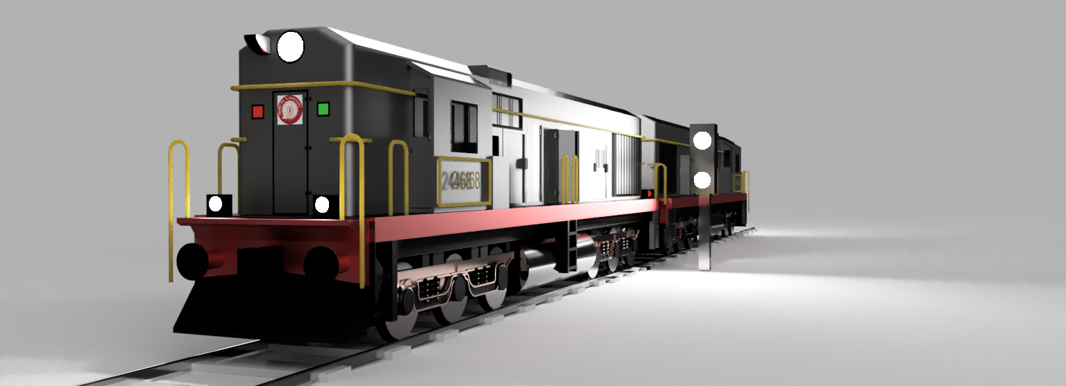 WDM-3D ALCO机车_STEP_模型图纸下载 – 懒石网