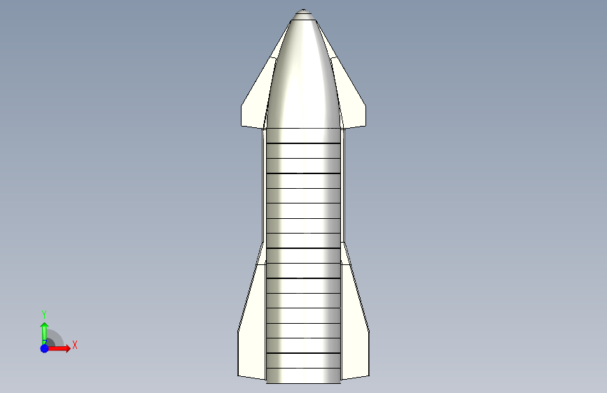 SpaceX SN3 星际飞船_STEP_模型图纸下载 – 懒石网