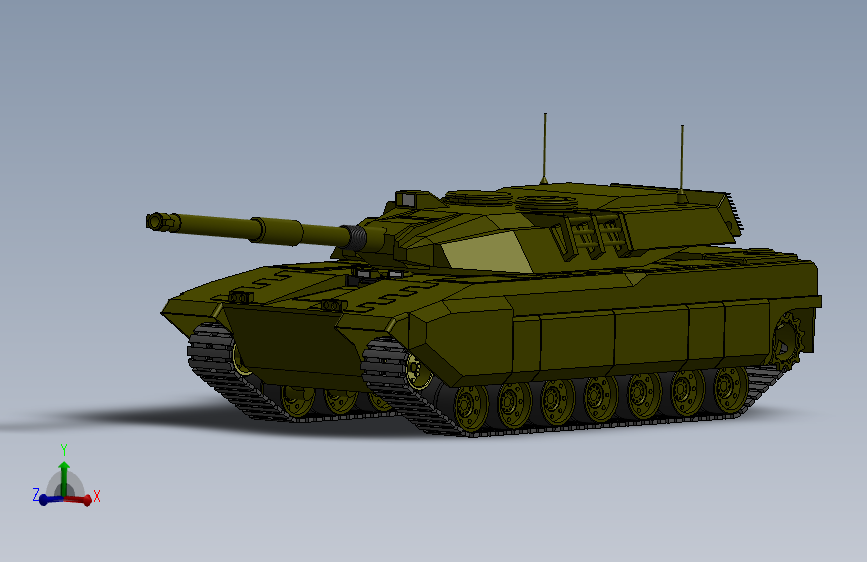 Altay主战坦克_SOLIDWORKS 2014_模型图纸下载 – 懒石网