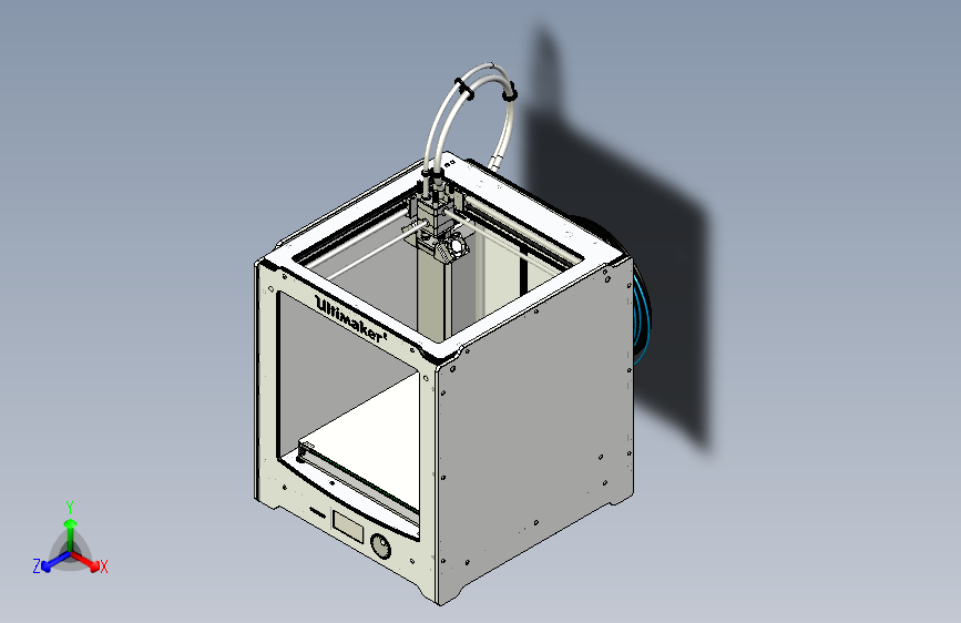 全套Ultimaker 2 3D打印机_STEP_模型图纸下载 – 懒石网