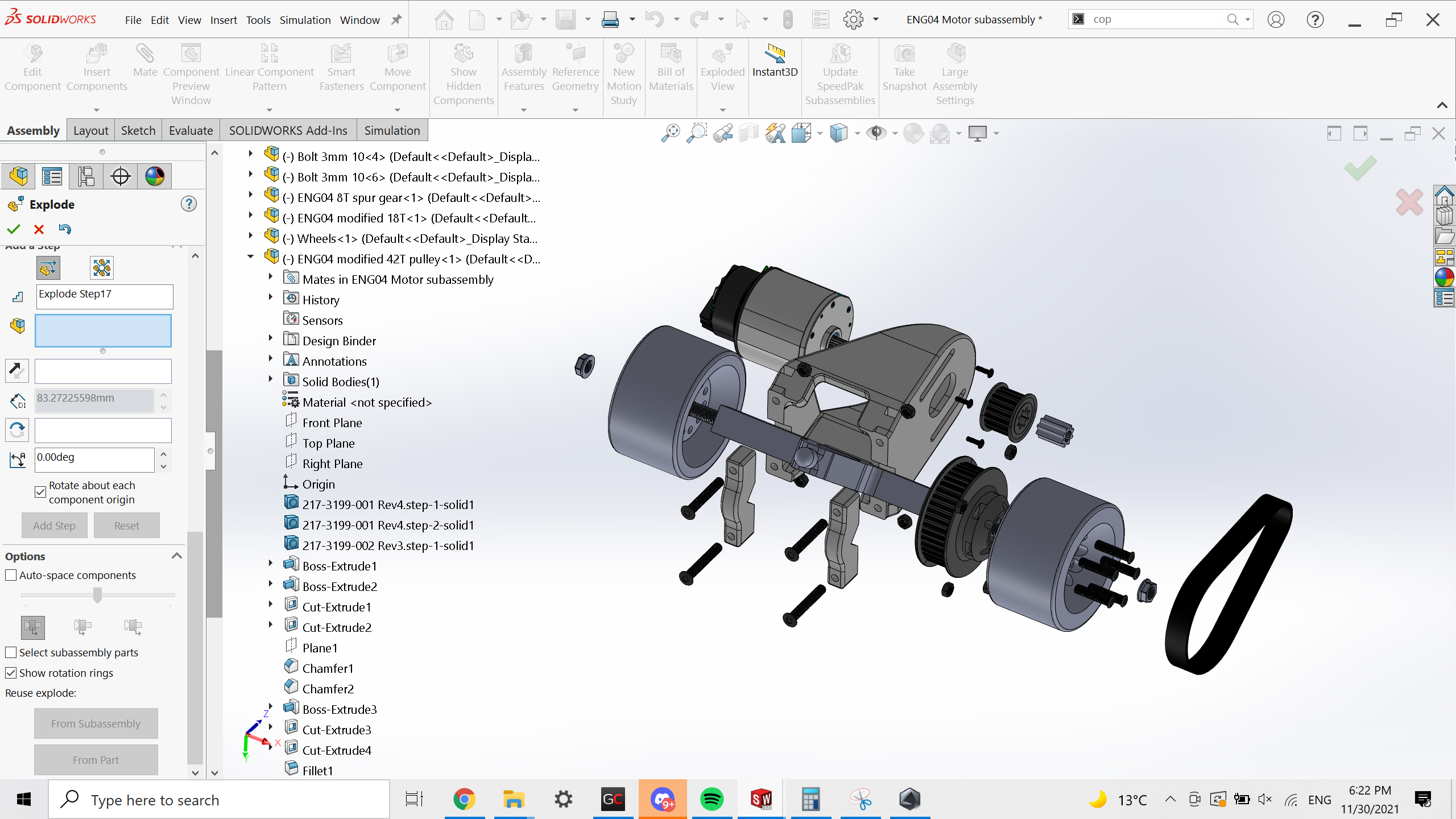 可折叠电动滑板_SOLIDWORKS 2021_模型图纸下载 – 懒石网