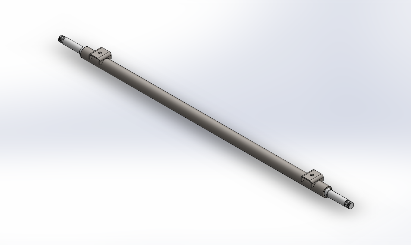 拖车轴 1050mm_STEP_模型图纸下载 – 懒石网