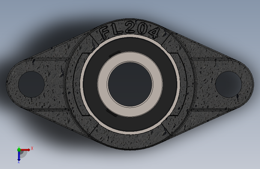 FL204带座轴承_SOLIDWORKS 2018_模型图纸下载 – 懒石网