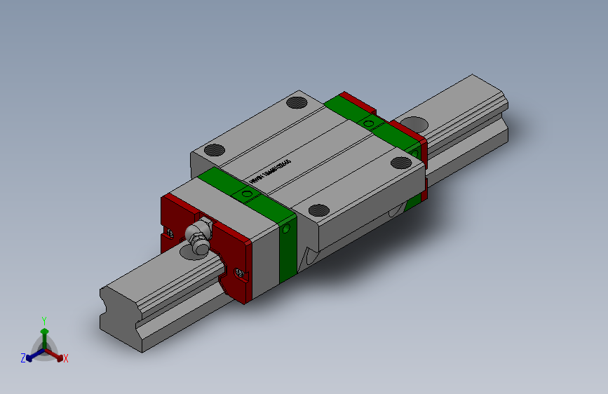 上银直线导轨线性滑轨HGW-CA╱HGW-HA[HGW25CAE1R200EZ0CI＋E2╱RC]_SOLIDWORKS 2018_模型图纸 ...