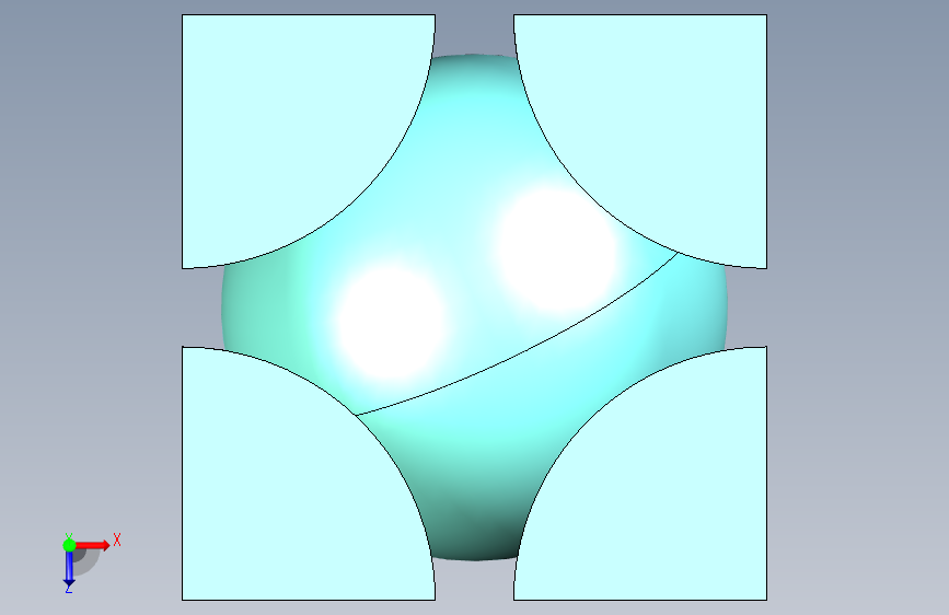 BCC 晶体结构_STEP_模型图纸下载 – 懒石网