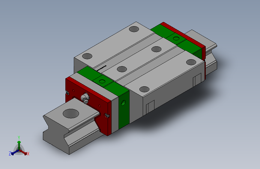 上银直线导轨线性滑轨RGW-CC╱RGW-HC[RGW55HCE1R300EZ0CI＋E2╱RC]_SOLIDWORKS 2018_模型图纸 ...