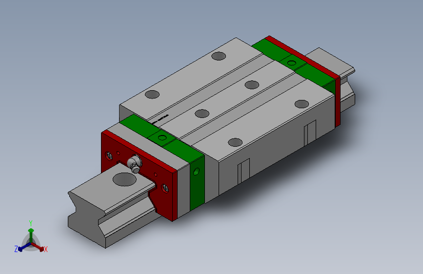 上银直线导轨线性滑轨RGW-CC╱RGW-HC[RGW45HCE1R300EZ0CI＋E2╱RC]_SOLIDWORKS 2018_模型图纸 ...