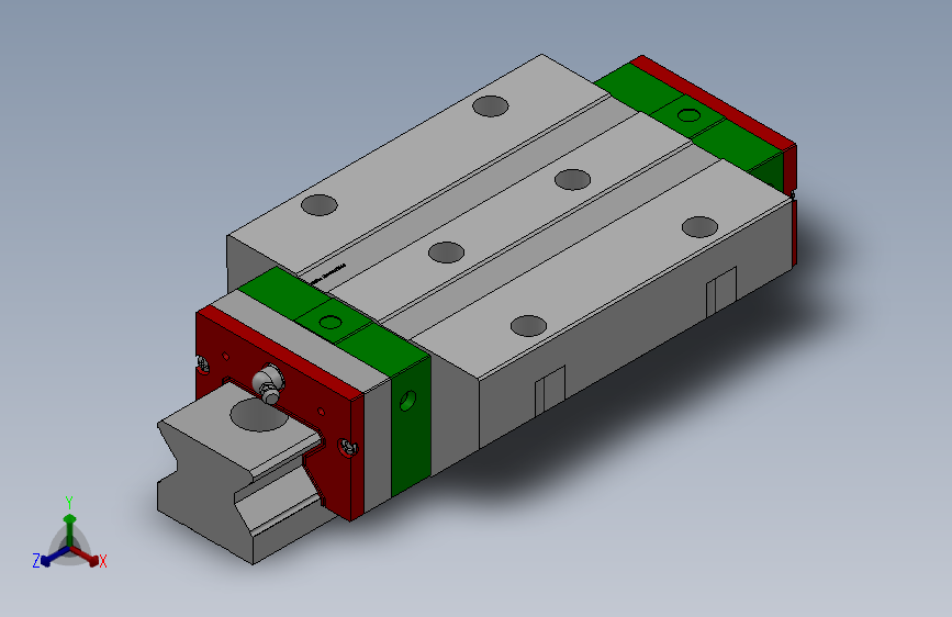 上银直线导轨线性滑轨RGW-CC╱RGW-HC[RGW25CCE1R300EZ0CI＋E2╱RC]_SOLIDWORKS 2018_模型图纸 ...