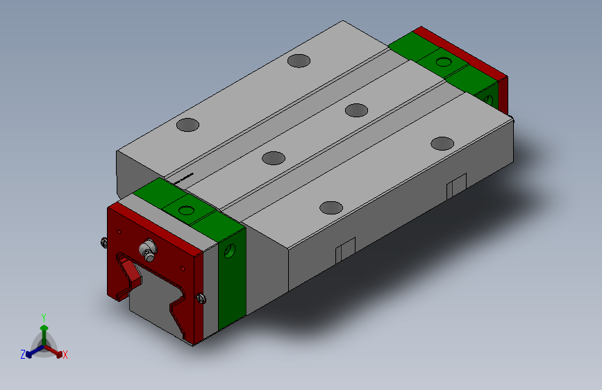 上银直线导轨线性滑轨RGW-CC╱RGW-HC[RGW65CCE1R300EZ0CI＋E2╱RC]_SOLIDWORKS 2018_模型图纸 ...