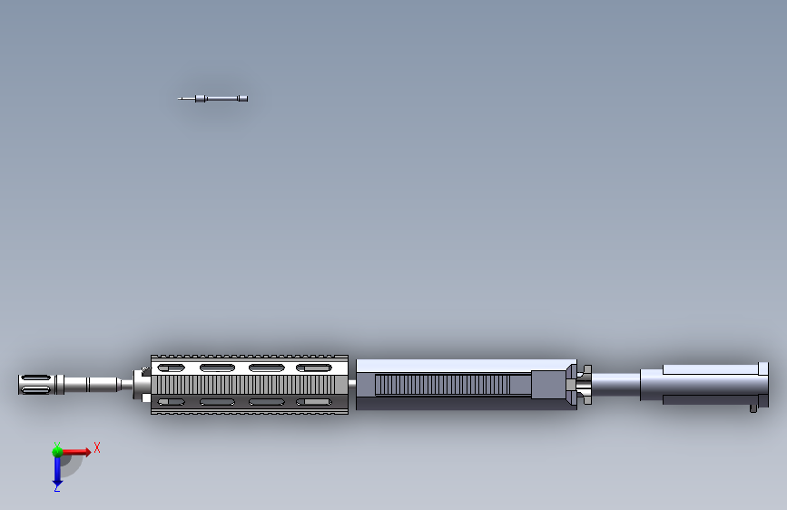 M416步枪_SOLIDWORKS 2018_模型图纸下载 – 懒石网