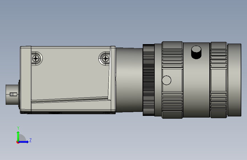 CCD相机和镜头组件_STEP_模型图纸下载 – 懒石网