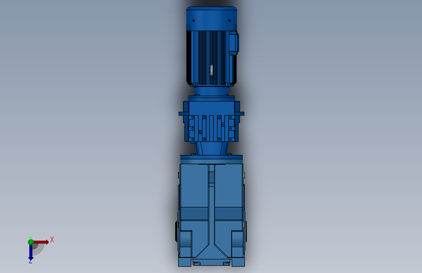 KAB67R37组合式螺旋锥齿轮减速机[KAB67R37-Y0.18-4P-272-M1-0°-A]_1146_SOLIDWORKS 2020 ...