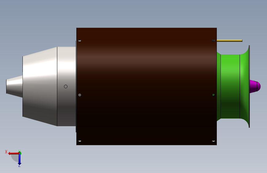 GR180涡轮发动机_SOLIDWORKS 2012_模型图纸下载 – 懒石网