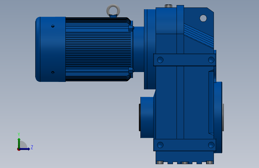 FA57空心轴安装平行轴斜齿轮减速机[FA57-Y0.18-4P-127.27-M1-0°]_1919_SOLIDWORKS 2020_模型 ...