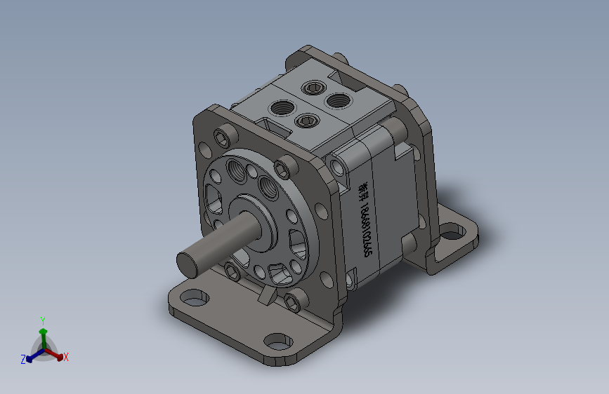CRB1系列大型叶片式摆动气缸[CRB1LW80-90S]_SOLIDWORKS 2018_模型图纸下载 – 懒石网