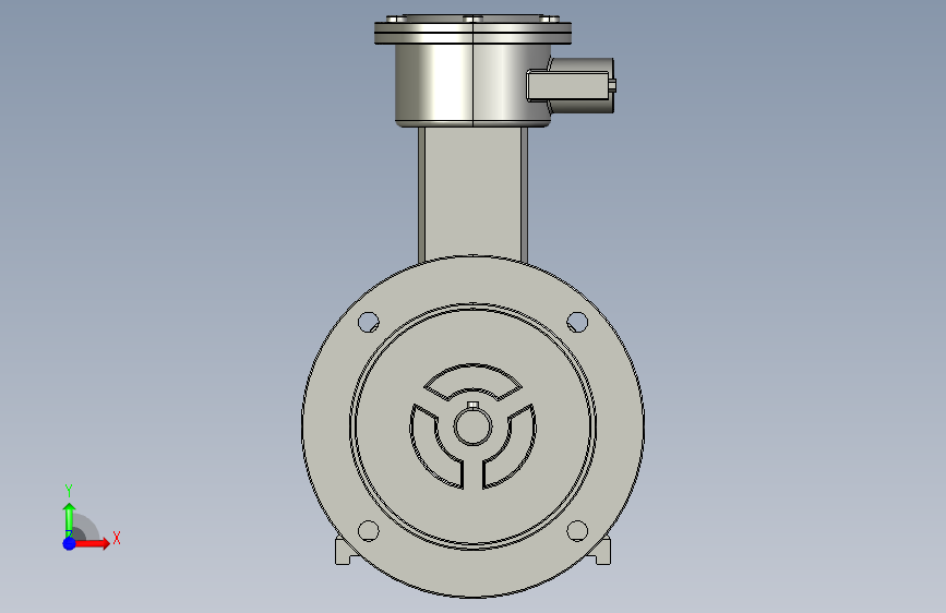YB2 系列隔爆型三相异步电动机_YB2-100L-2西门子电机_STEP_模型图纸下载 – 懒石网