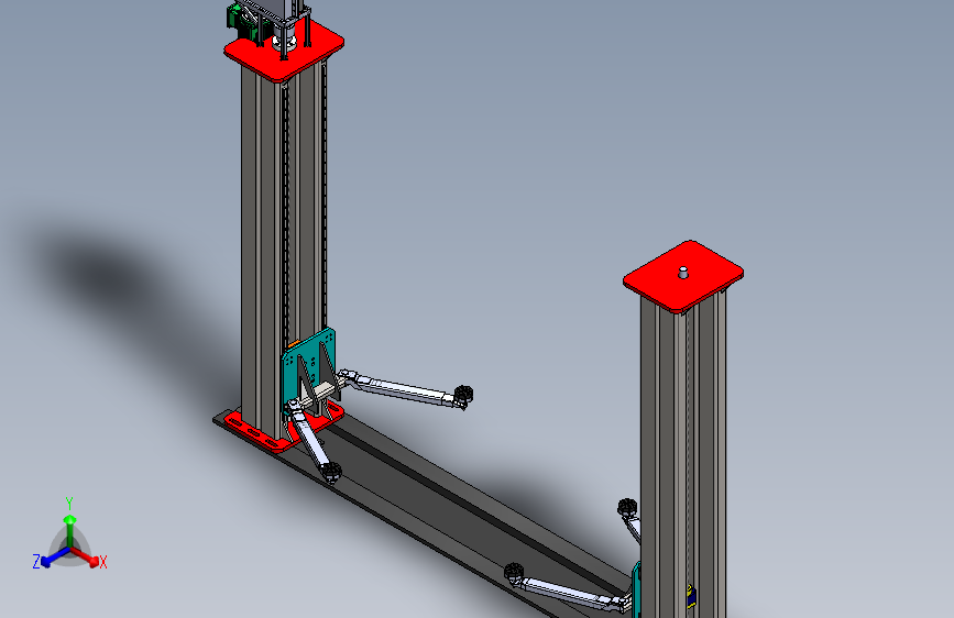 双柱举升机_模型下载 – 懒石网