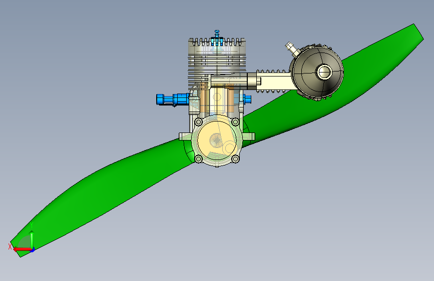 航模发动机 Catia 模型图纸下载 懒石网