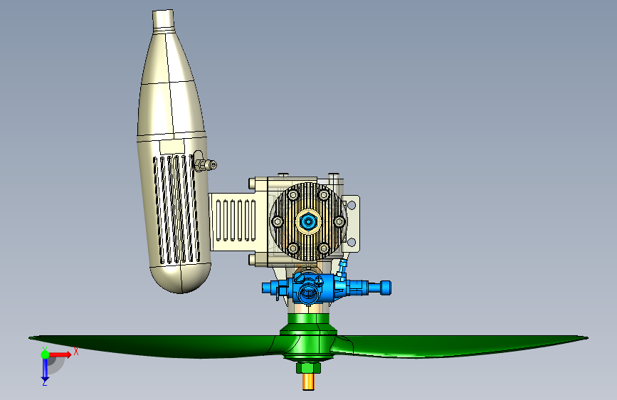 航模发动机 Catia 模型图纸下载 懒石网